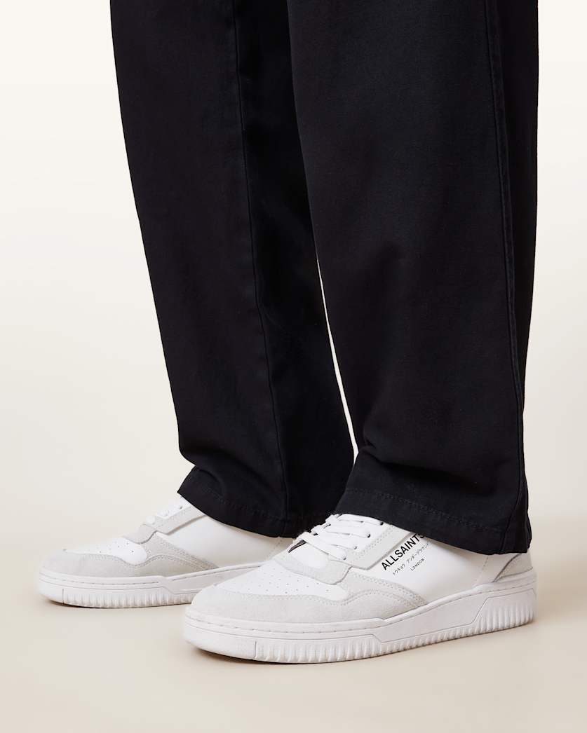 Regan Low Top Sneakers CHALK WHITE/BLACK | ALLSAINTS US